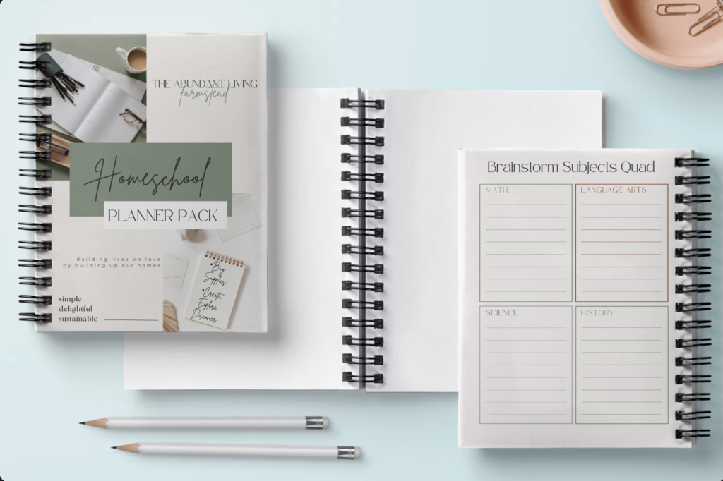 Homeschool Planner Pack Printables - Living Abundantly
