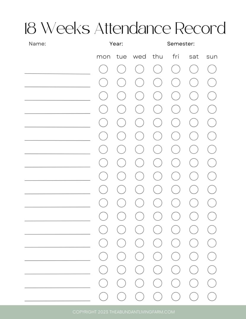 3 Quick and Simple Ways to Record Homeschool Attendance | Homeschooling ...